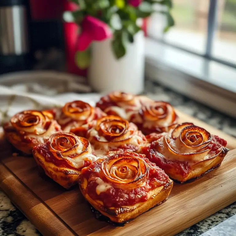 Easy Pizza Roses for Valentine’s