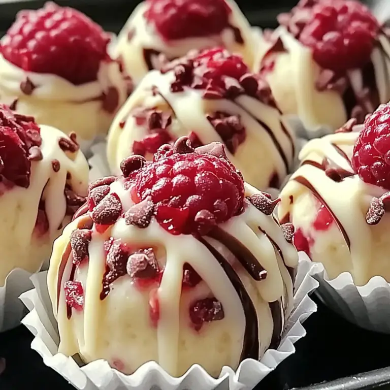 White Chocolate Raspberry Cheesecake Balls