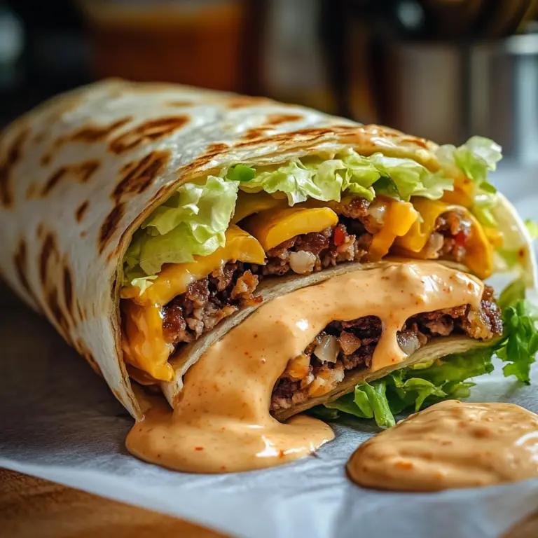 Homemade Big Mac Wraps With Special Sauce