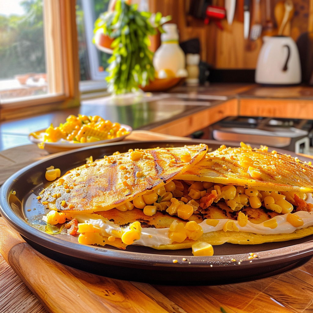 Venezuelan Sweet Corn Cachapas