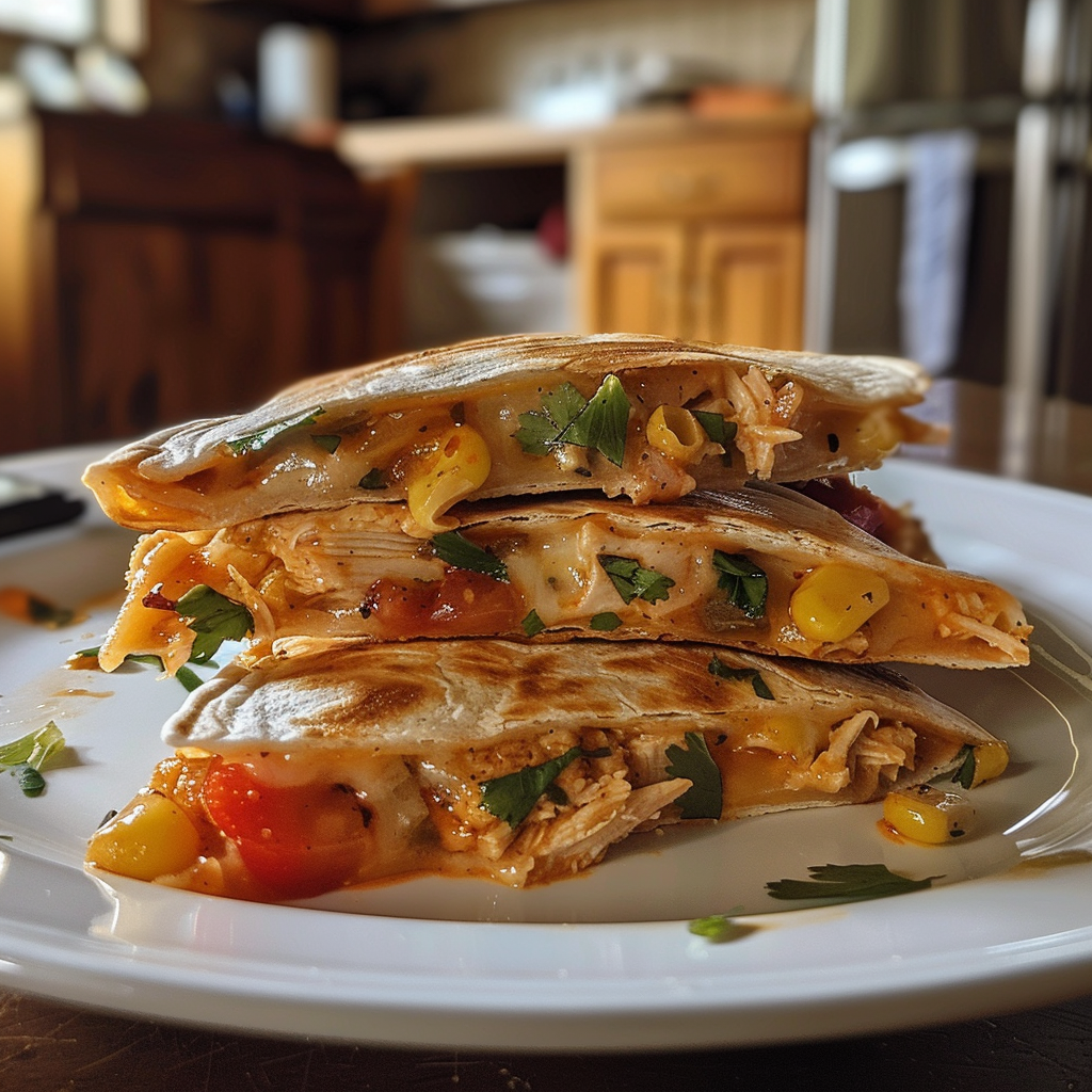 High-Protein Chicken Ranch Quesadilla