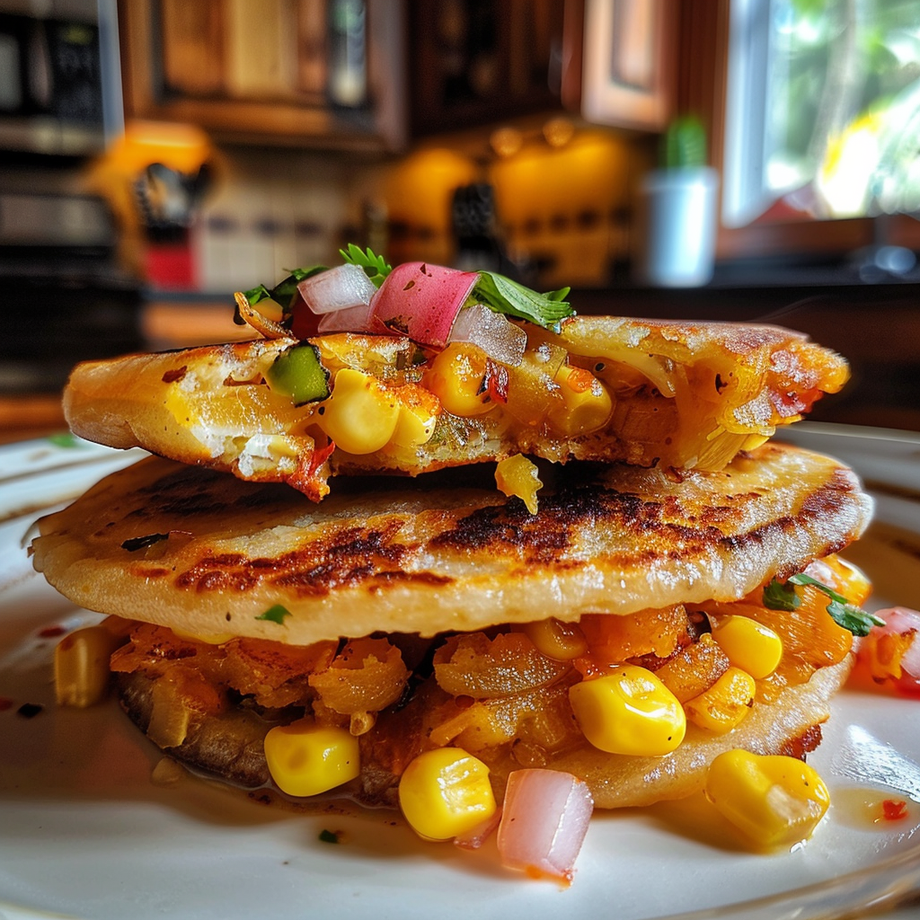 Venezuelan Sweet Corn Cachapas